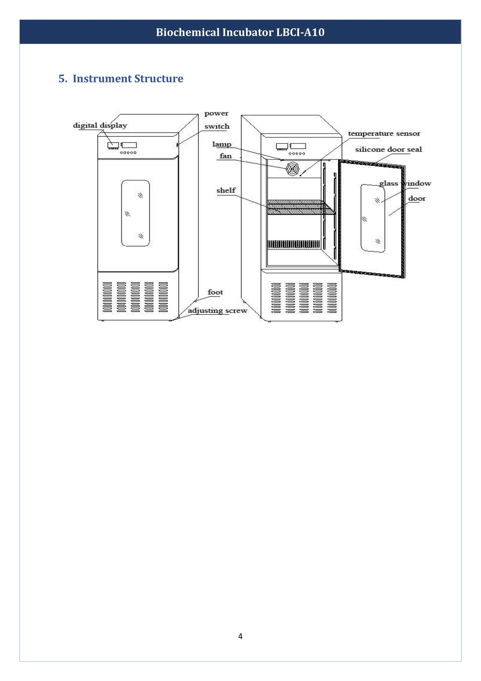 Biochemical Incubator LBCI-A10 Operating Manual | Labtron