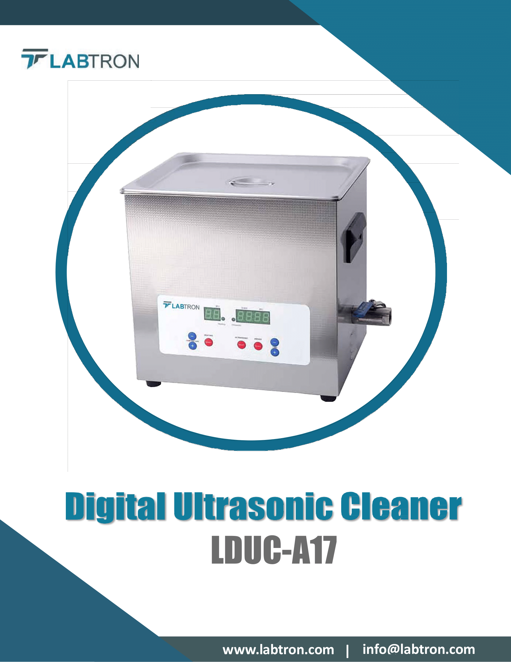 Digital Ultrasonic Cleaner LDUC-A17 Operating Manual | Labtron