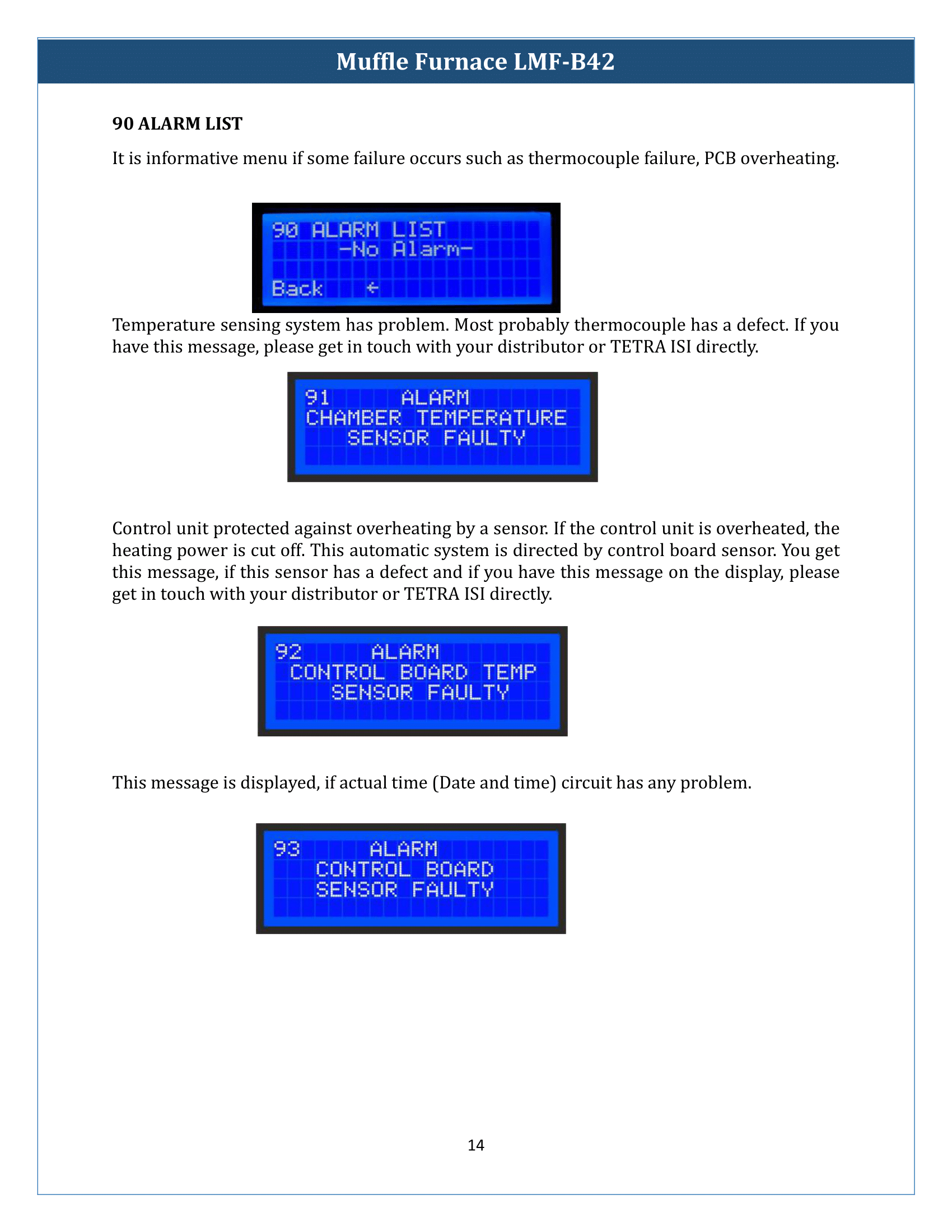 Muffle Furnace LMF-B42 Operating Manual | Labtron