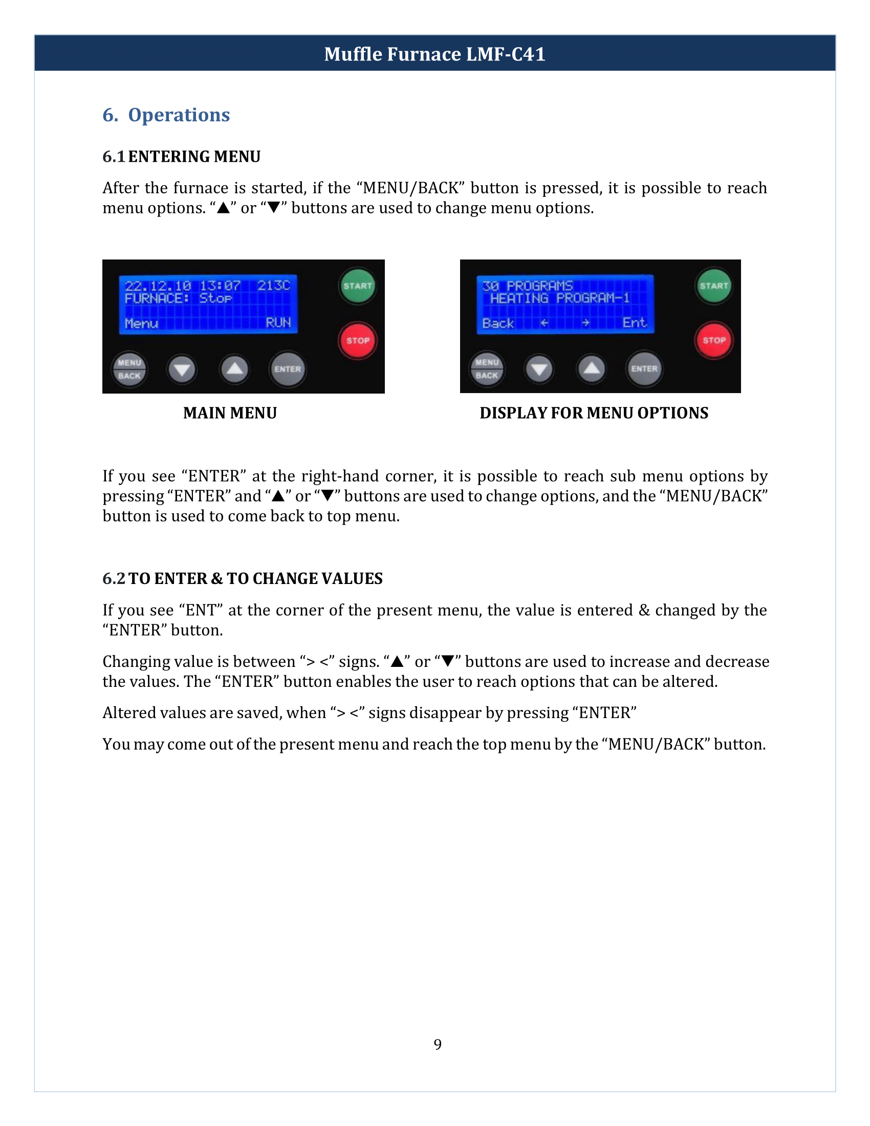 Muffle Furnace LMF-C41 Operating Manual | Labtron