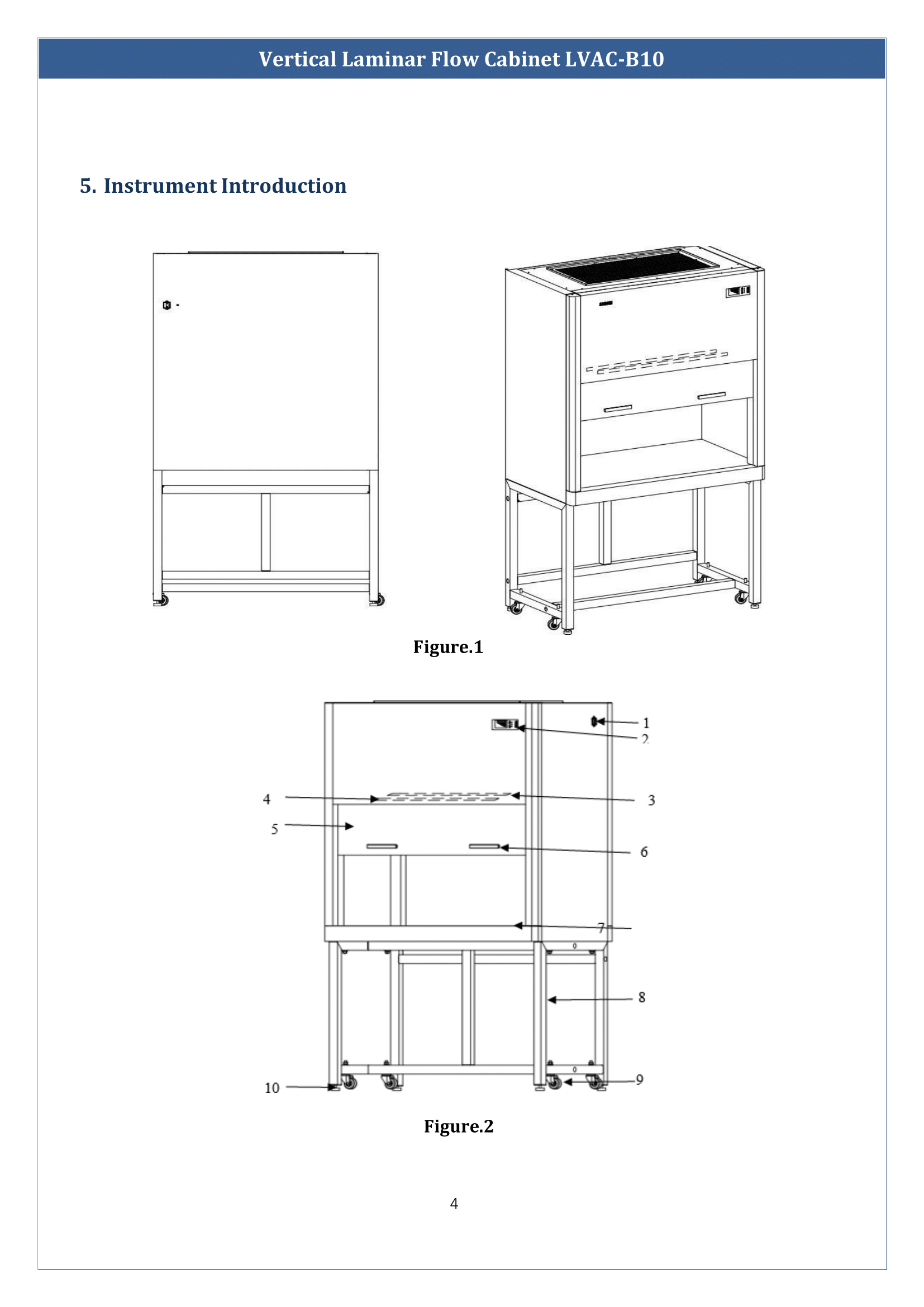 Vertical Laminar Flow Cabinet LVAC-B10 Operating Manual | Labtron