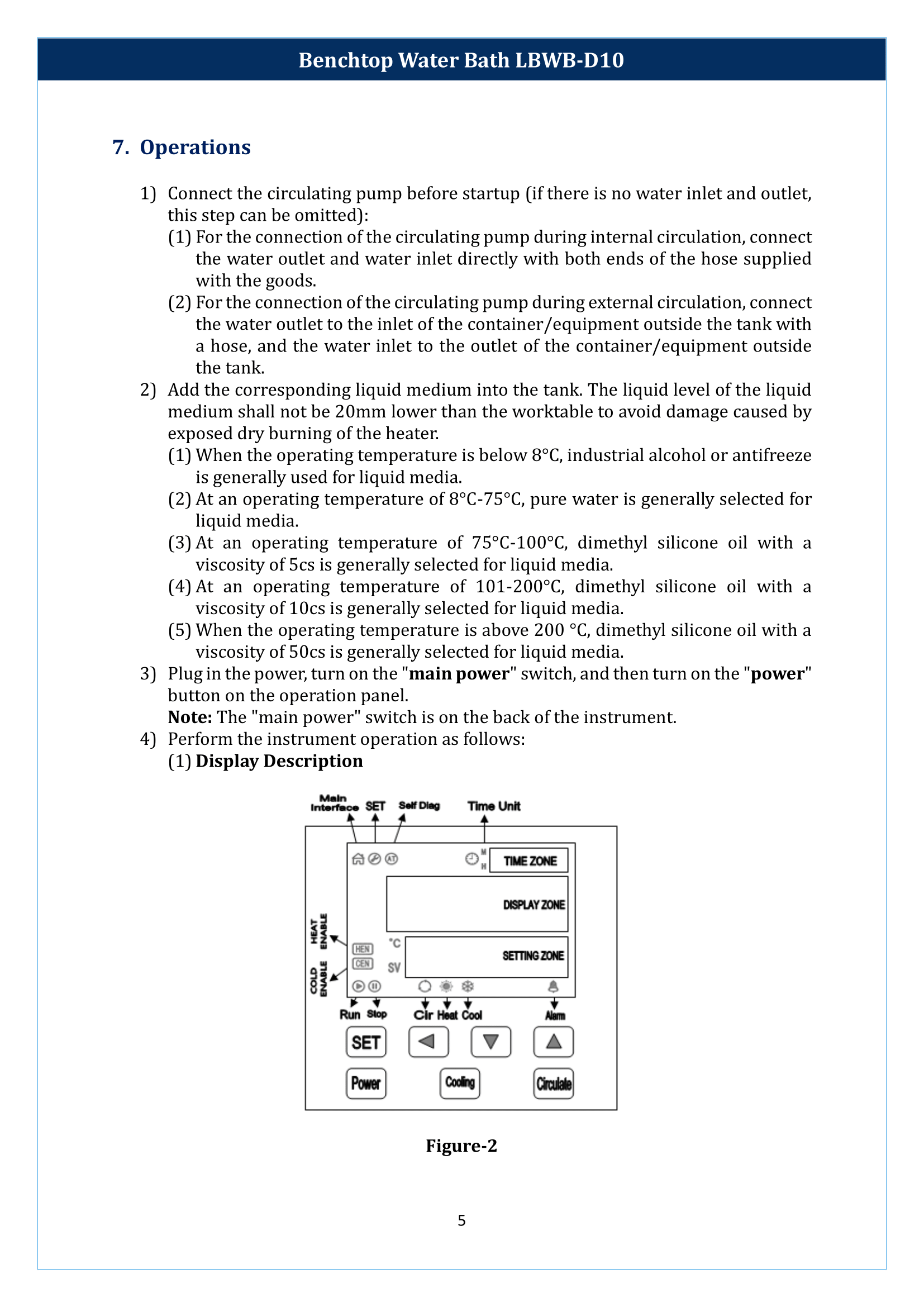 Benchtop Water Bath LBWB-D10 Operating Manual | Labtron