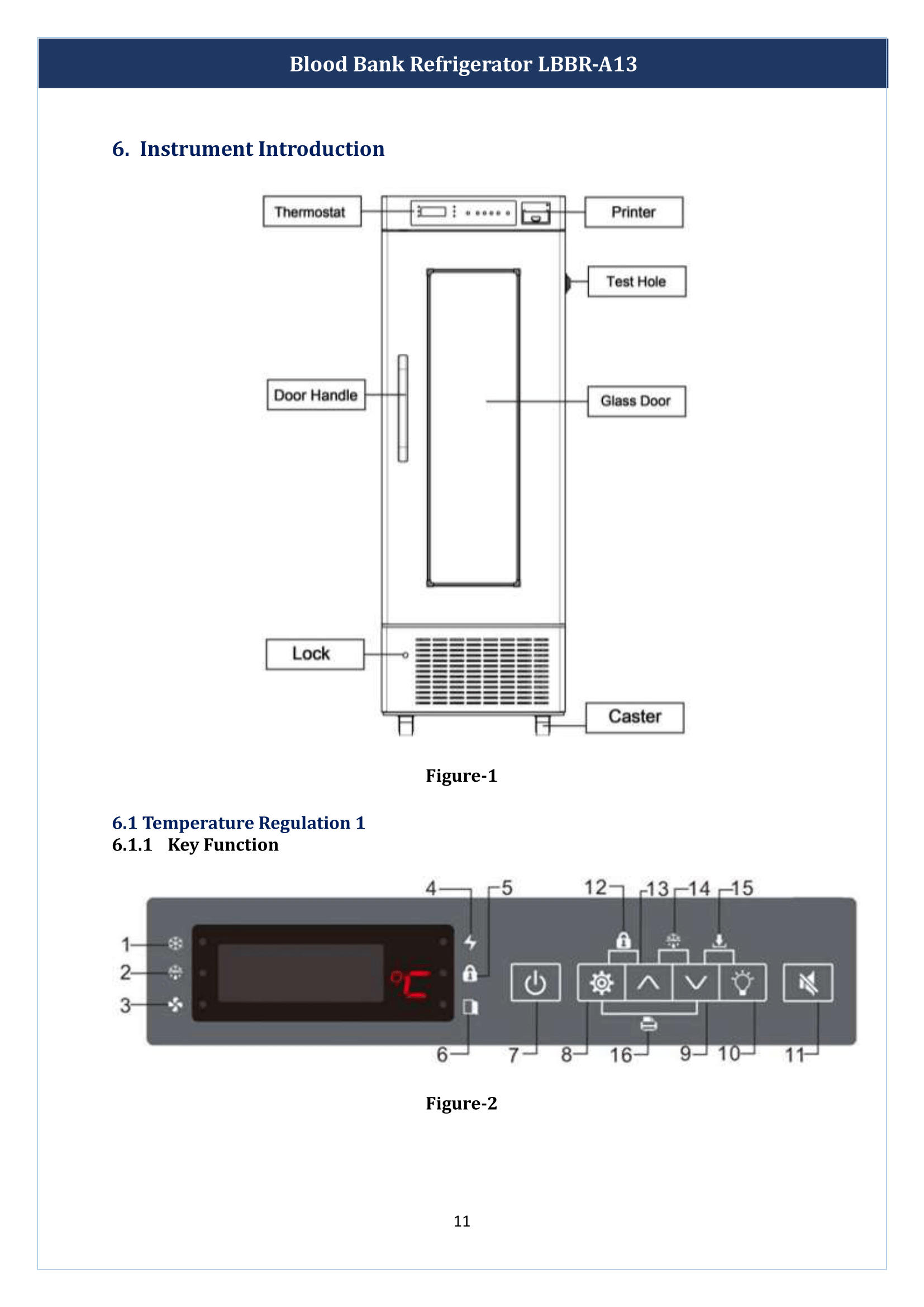 Blood Bank Refrigerator LBBR-A13 Operating Manual | Labtron