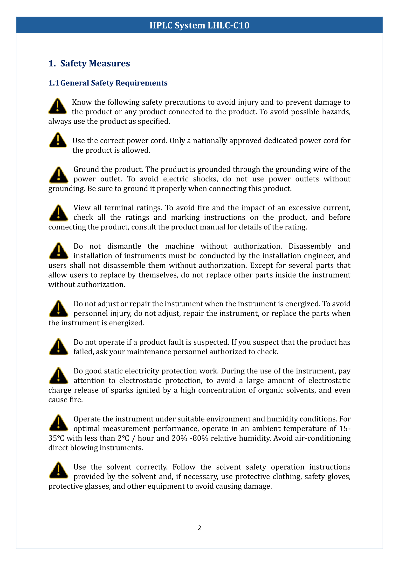 HPLC System LHLC-C10 Operating Manual | Labtron
