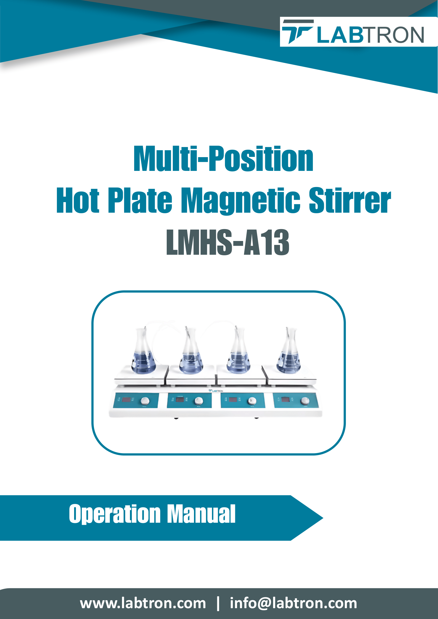 Multi Position Hot Plate Magnetic Stirrer LMHS-A13 | Manual