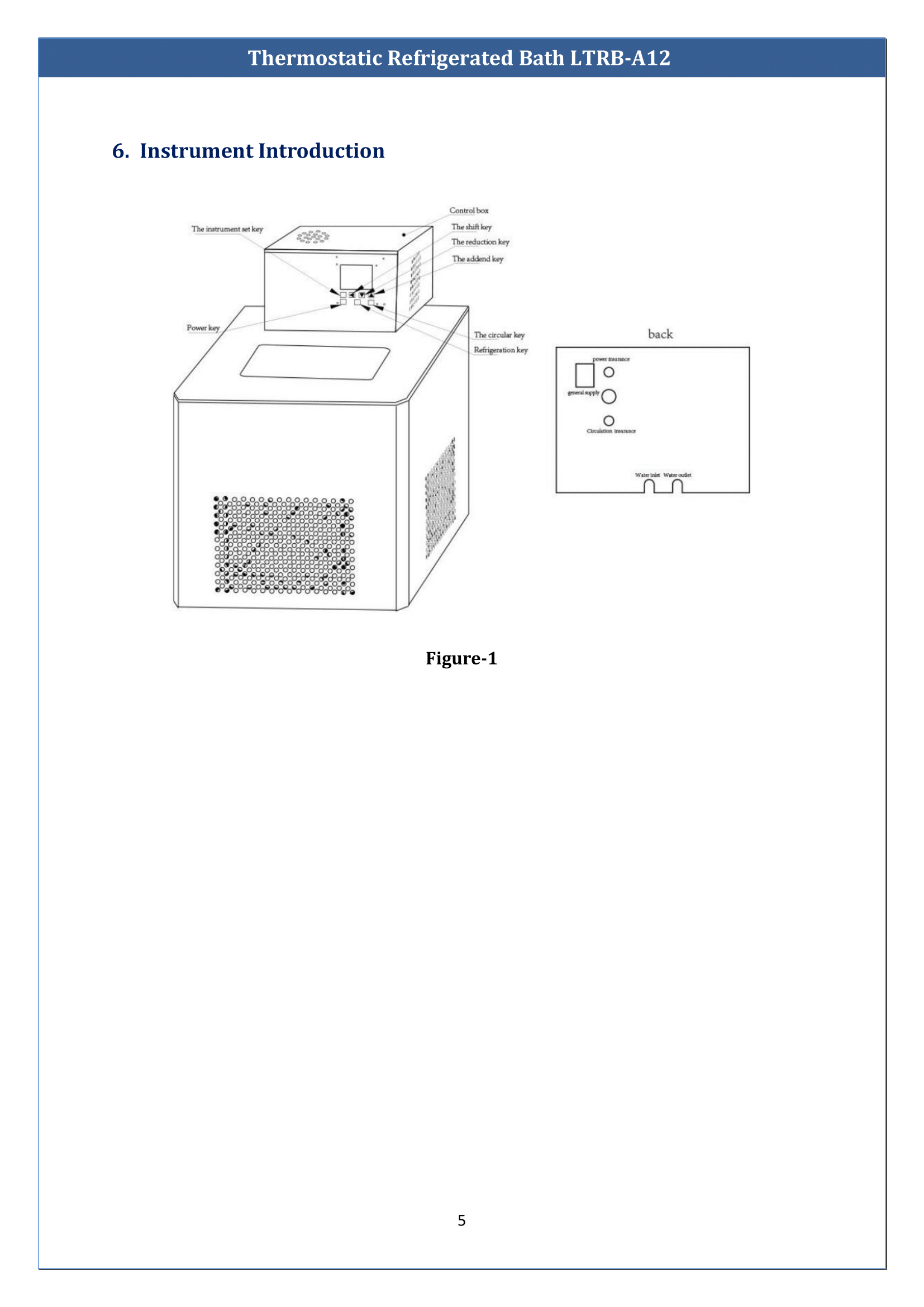Thermostatic Refrigerated Bath LTRB-A12 Operating Manual