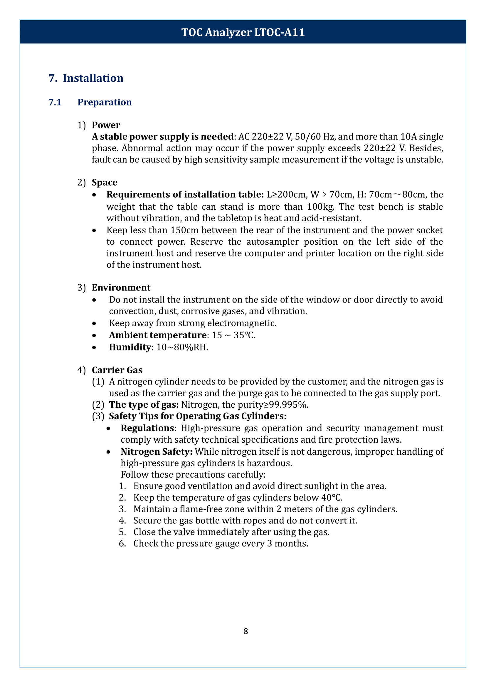 TOC Analyzer LTOC-A11 Operating Manual | Labtron
