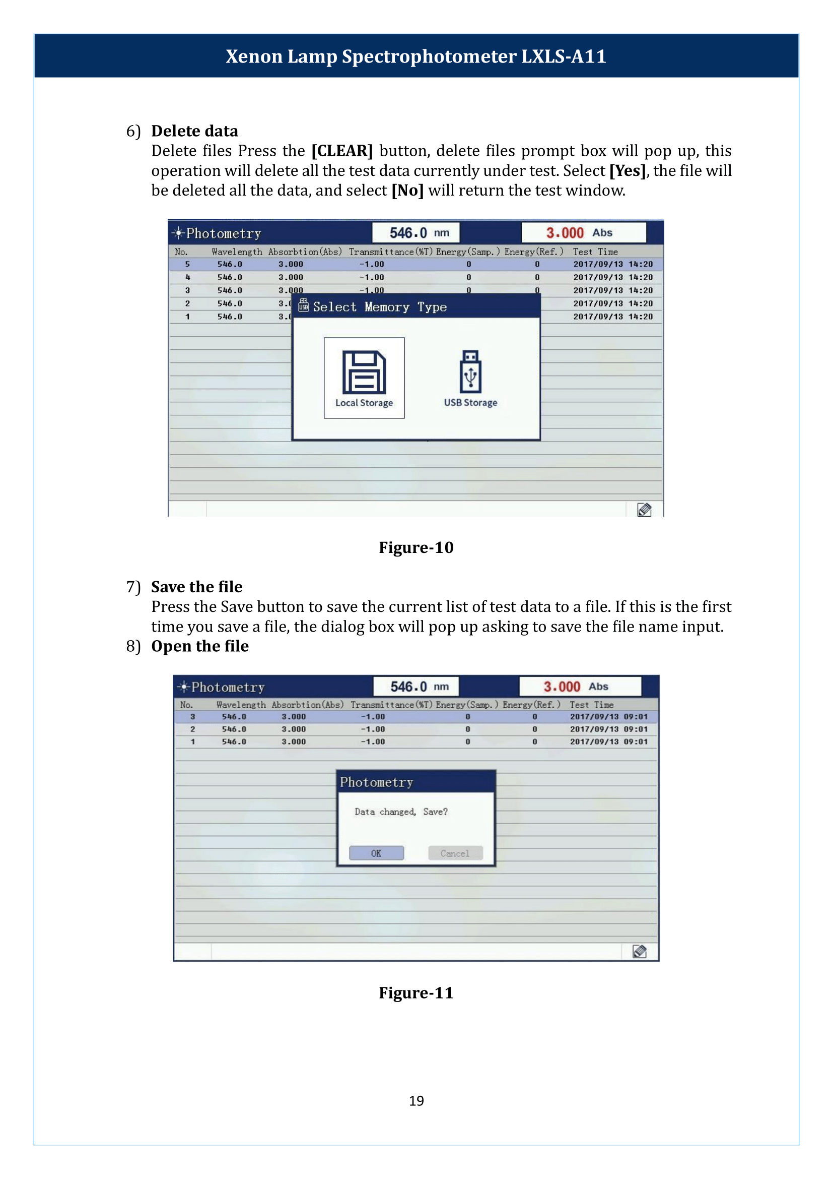 Xenon Lamp Spectrophotometer LXLS-A11 Operating Manual | Labtron