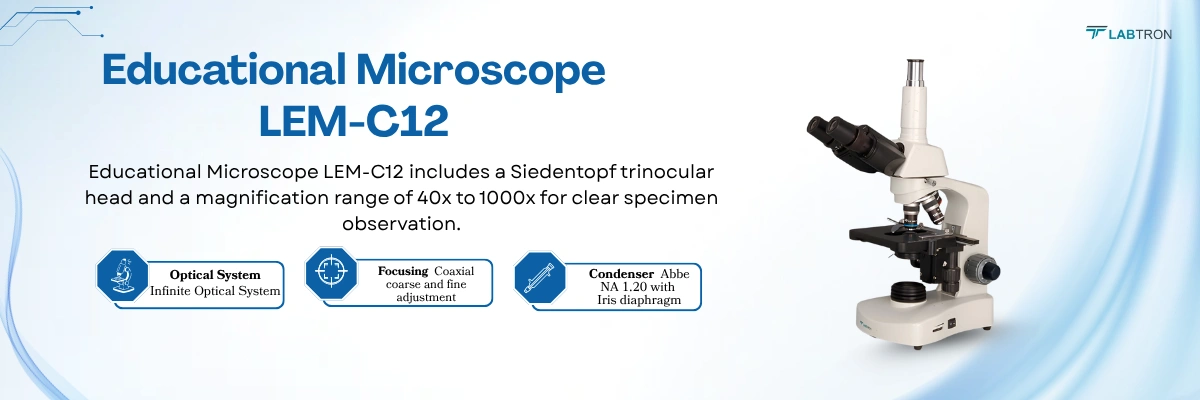 Educational Microscope LEM-C12 | Trinocular microscope | Labtron