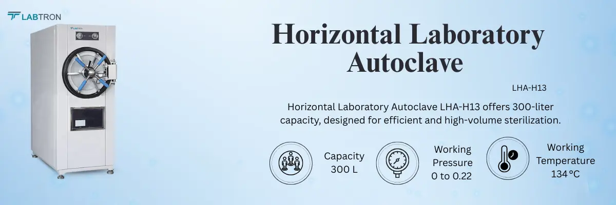 Horizontal Laboratory Autoclave LHA-H13 | Research Lab Autoclave